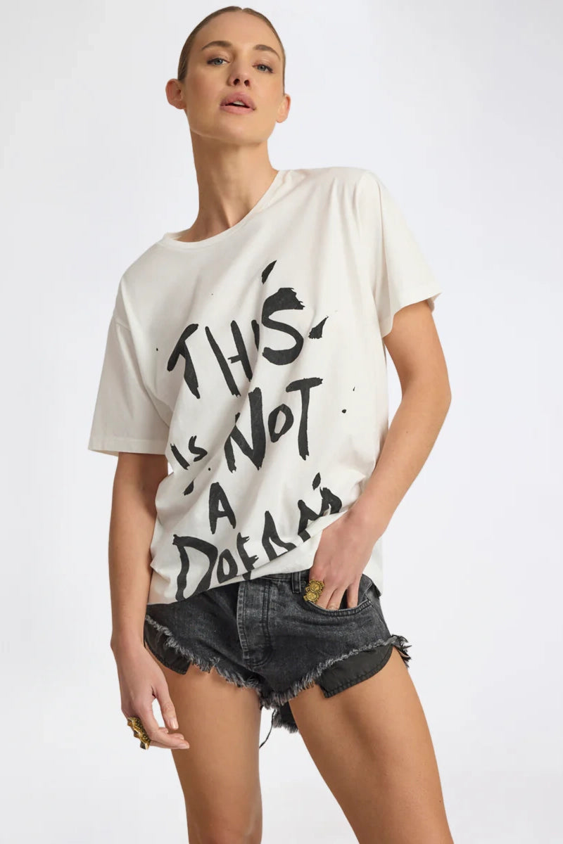 ONE TEASPOON This Is Not A Dream Boyfriend Tee White – Corner Store Wanaka