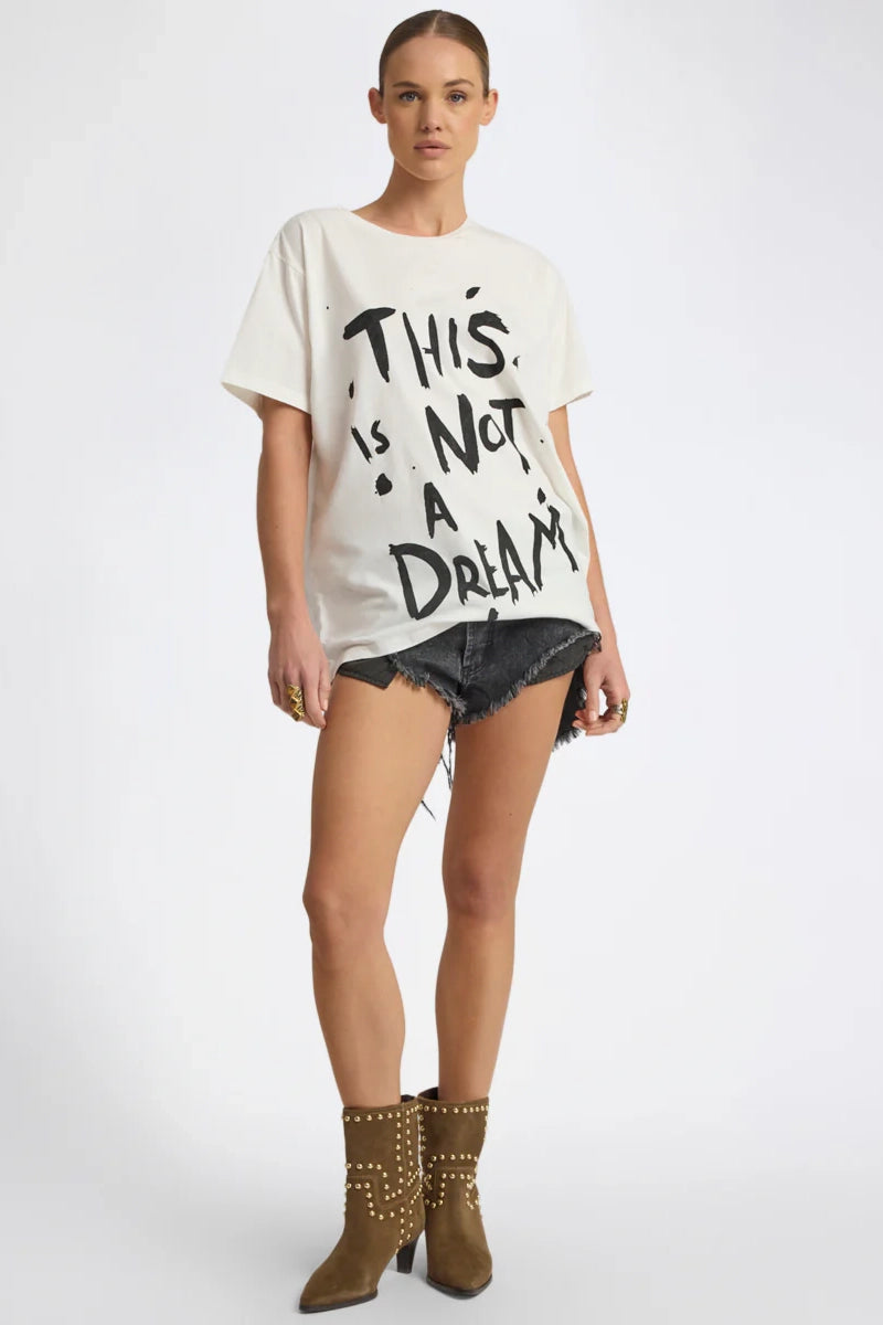 ONE TEASPOON This Is Not A Dream Boyfriend Tee White – Corner Store Wanaka