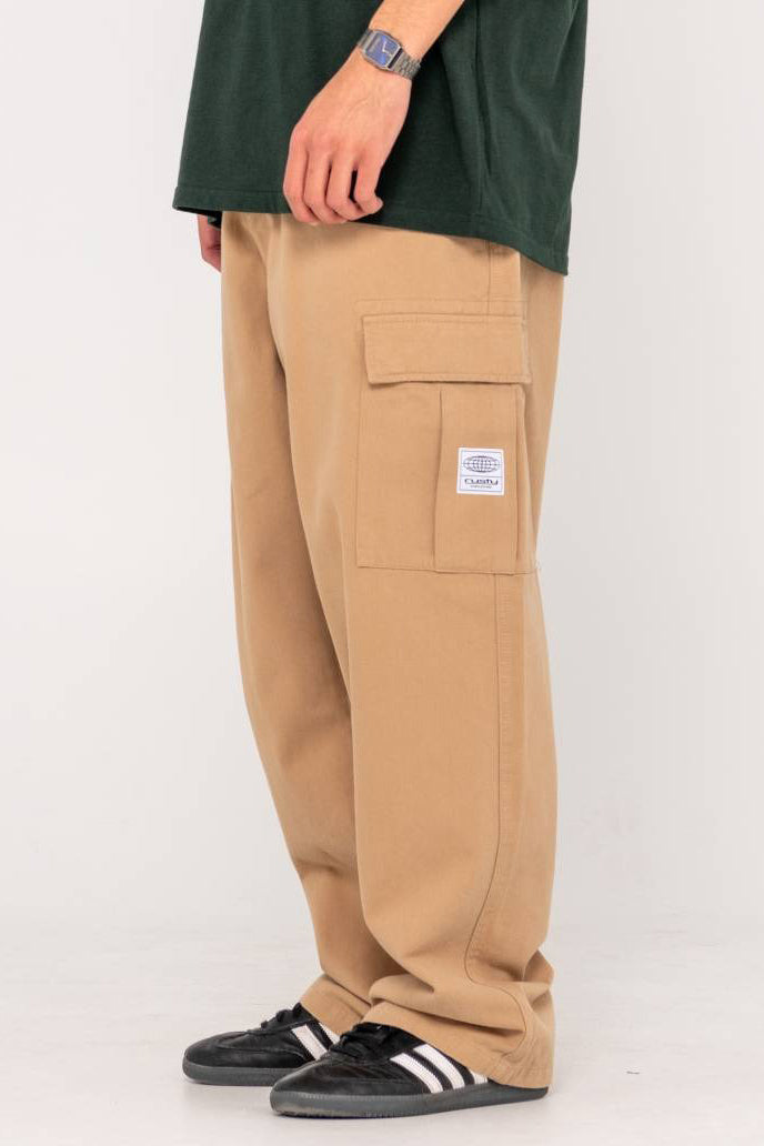 Buy men's RUSTY Commando Cargo Pant Light Khaki | Corner Store