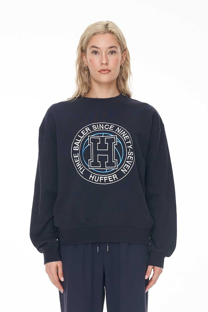 Buy Women's HUFFER Half Court Relax Crew Navy