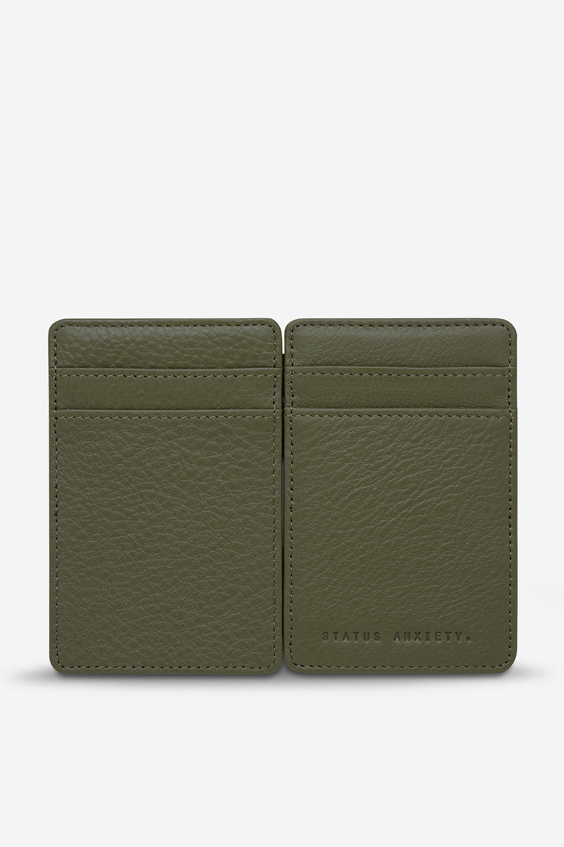 Buy STATUS ANXIETY Flip Wallet Khaki | Corner Store